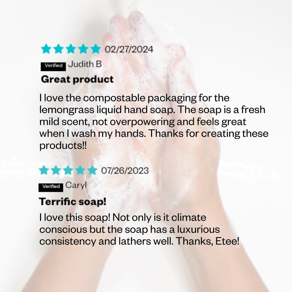Liquid Hand Soap | Plastic-Free, Plant-Based Soap Concentrate | ETEE