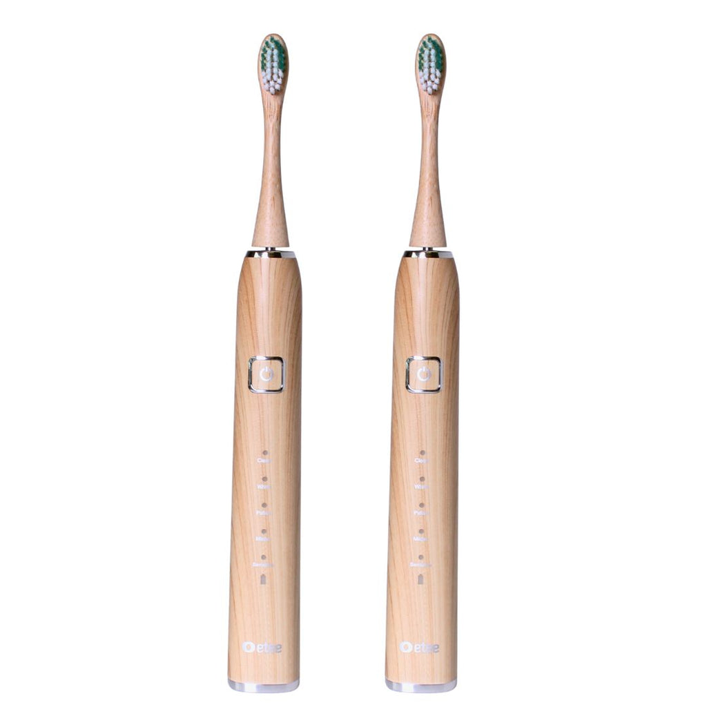 Electric Toothbrush with Replaceable Bamboo Head – etee